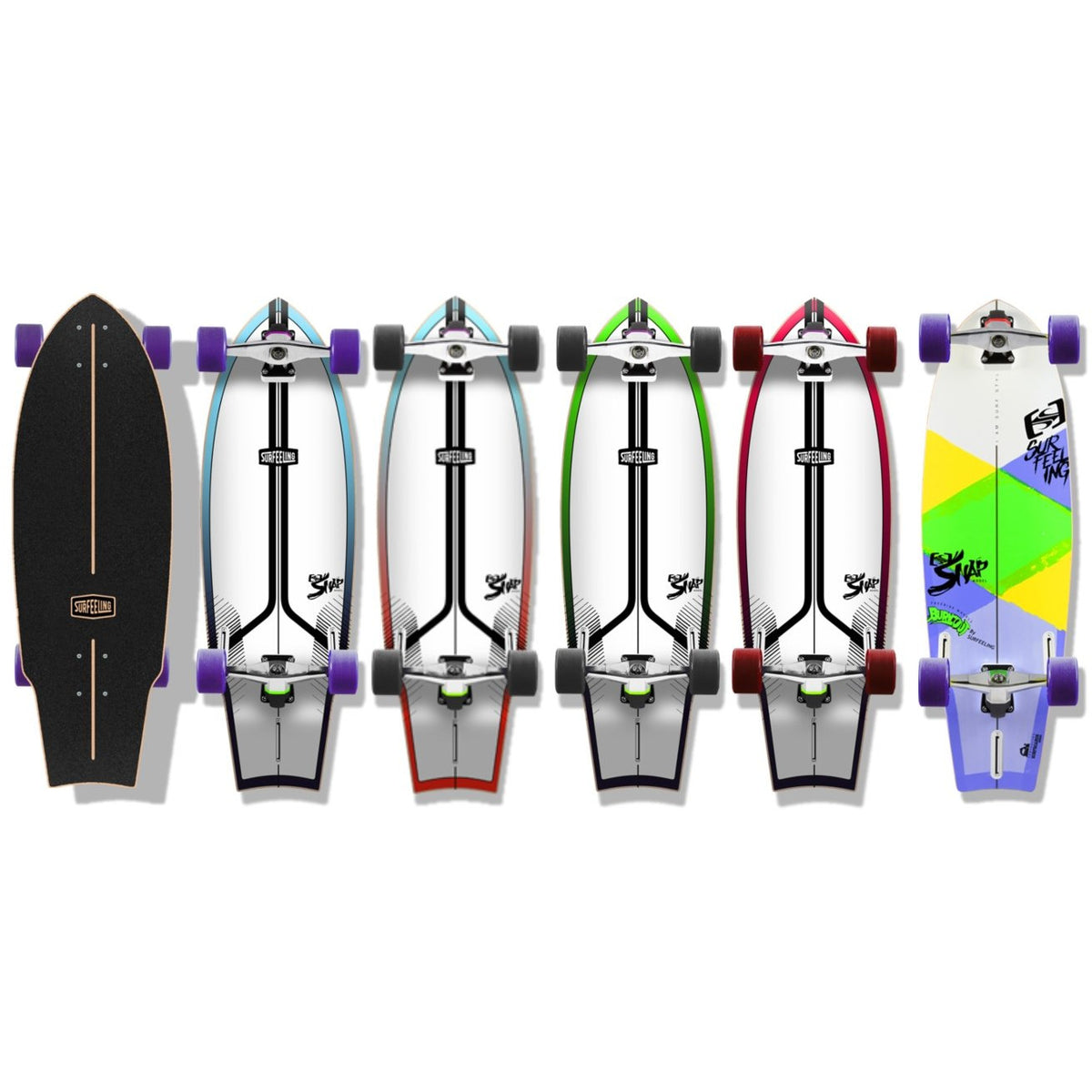 Surfeeling USA Snap Surfboard Series Surfskate Skateboard